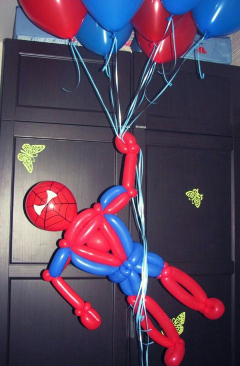 Мастер класс паук из шаров: Паук из шаров (не путать с человеком пауком ...