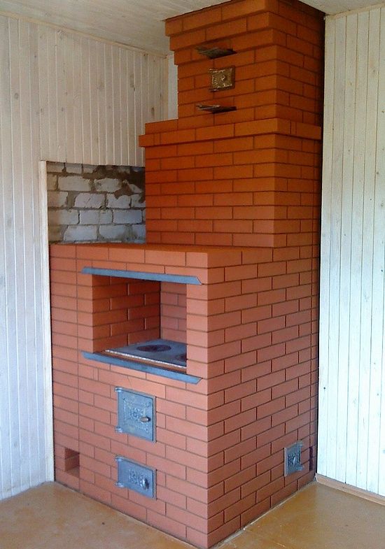 Печка для дома на дровах из кирпича своими руками: печка для дачи на ...